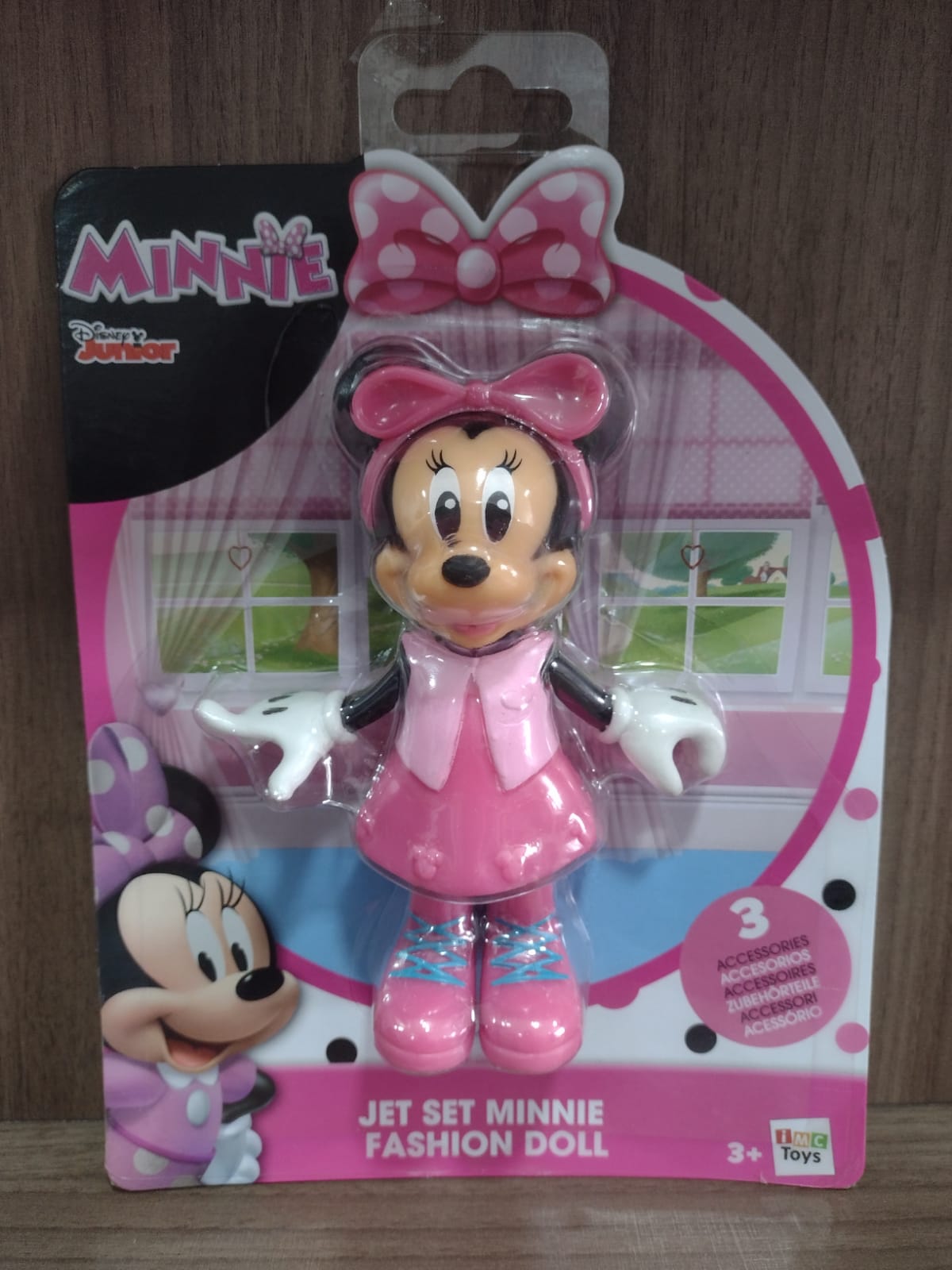 MINNIE FASHION DOLL JET SET COM ACESSORIOS - Estillo Mania